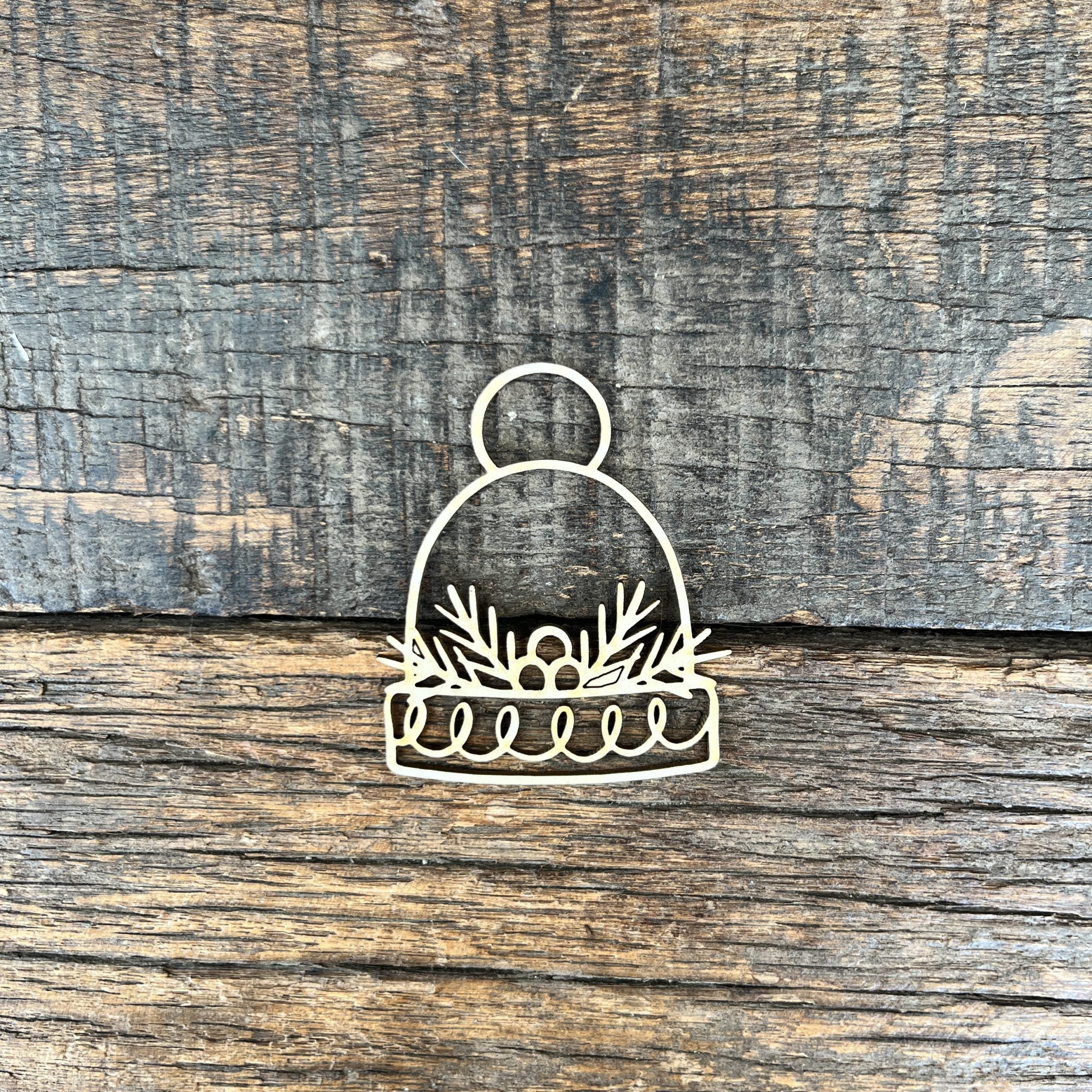 Carton bois bonnet d'hiver - Sagapo-scrap